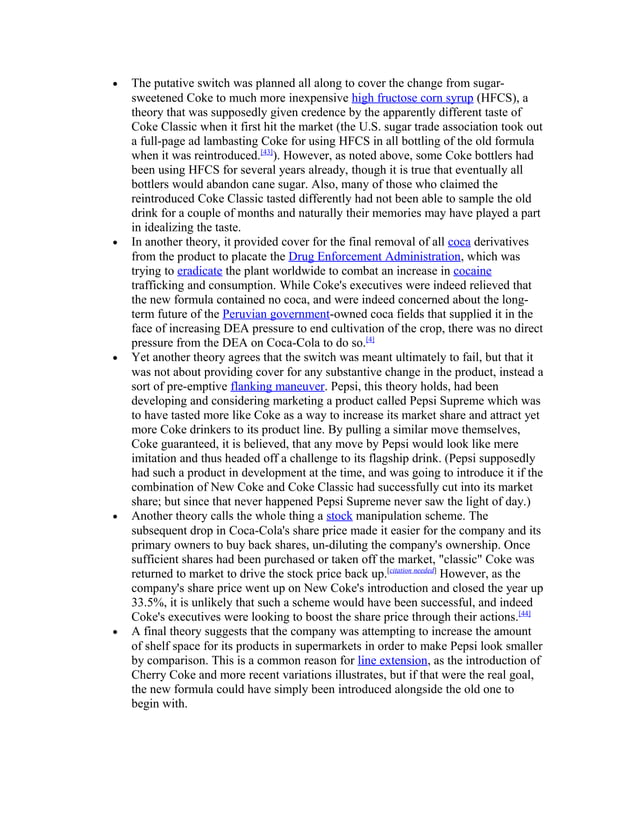 193321937 coke-case-study | DOC | Recalls | Consumer Issues