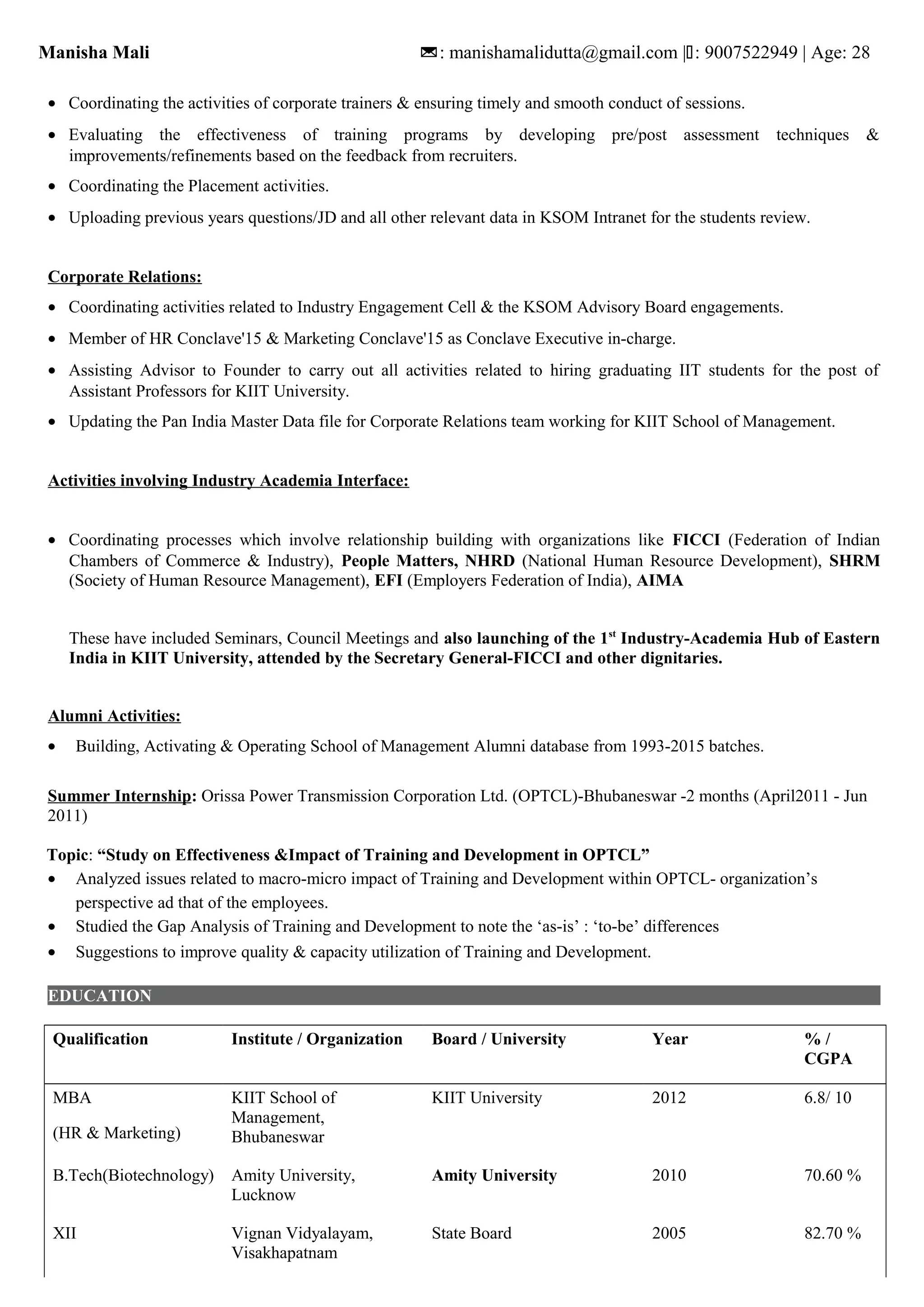 Manisha Mali-Resume | DOC