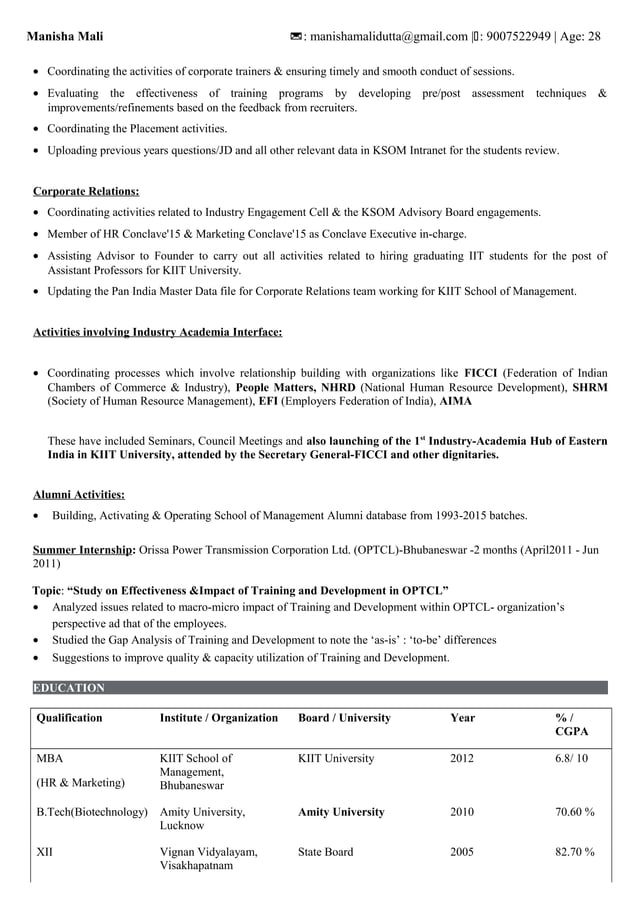 Manisha Mali-Resume | DOC