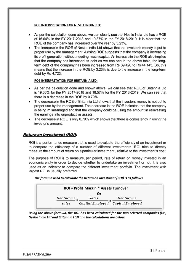 Financial analysis using DU- PONT ANALYSIS BY P. SAI PRATHYUSHA | DOCX | Business Accounting ...