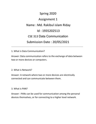 1935202513 assignment 1 | PDF