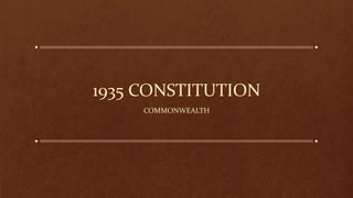 1935 CONSTITUTION REPORT IN RIPH FINALLS | PPTX