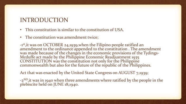 1935 CONSTITUTION REPORT IN RIPH FINALLS | PPTX