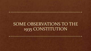 1935 CONSTITUTION REPORT IN RIPH FINALLS | PPTX