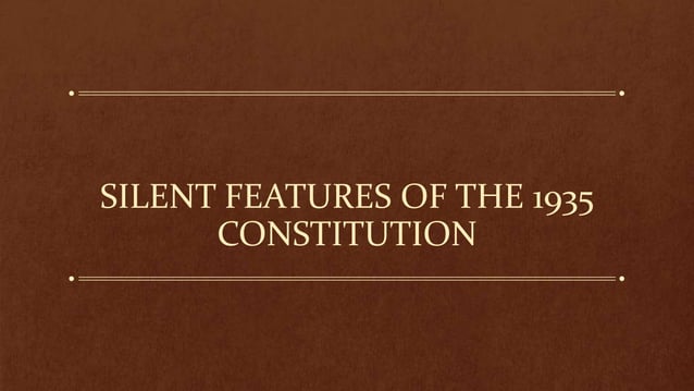 1935 CONSTITUTION REPORT IN RIPH FINALLS | PPTX