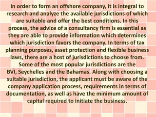 Offshore Company Registration - The Procedure and the Benefits | PPTX