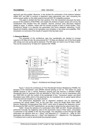 Performance Evaluation of DCF Length for High Scalability NG-PON2 | PDF