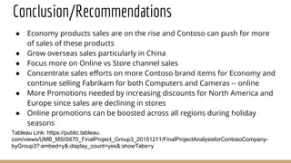 MSIS 670 - FContoso Analysis | PDF