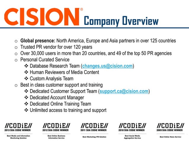 Cision Portfolio Presentation | PDF | Marketing and Advertising | Business