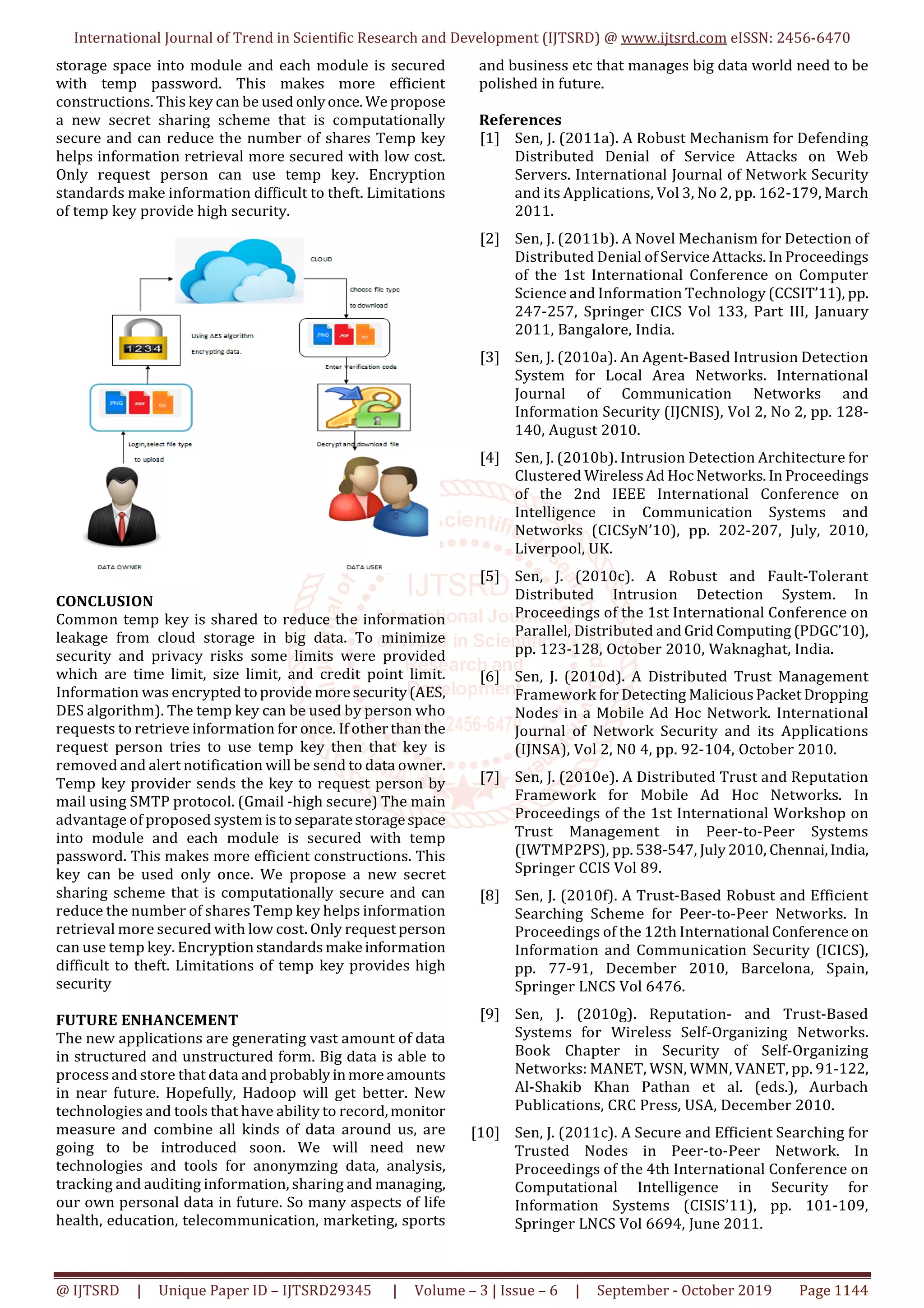 A Data Sharing Protocol To Minimize Security And Privacy Risks In Cloud