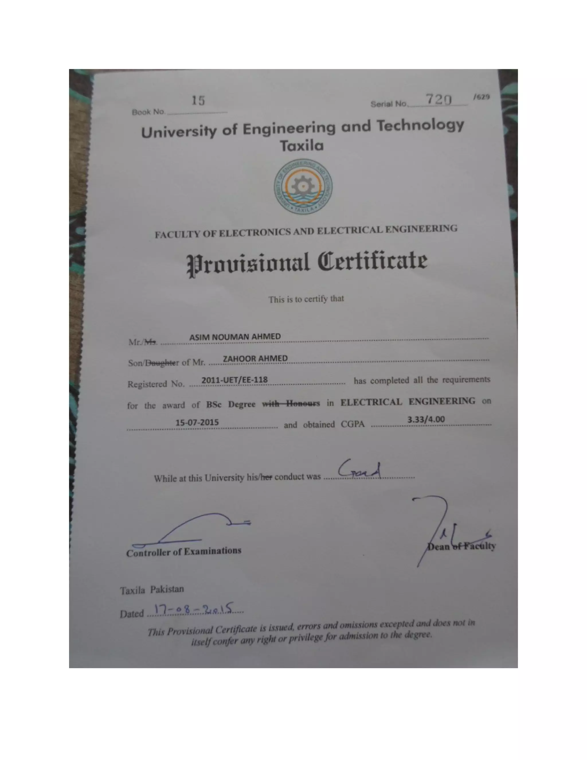 Provisional_certificate | PDF