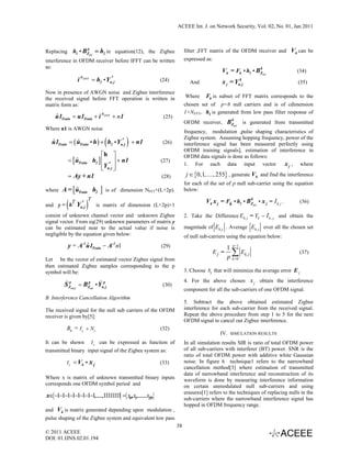 Cancellation of Zigbee interference in OFDM based WLAN for multipath channel | PDF ...