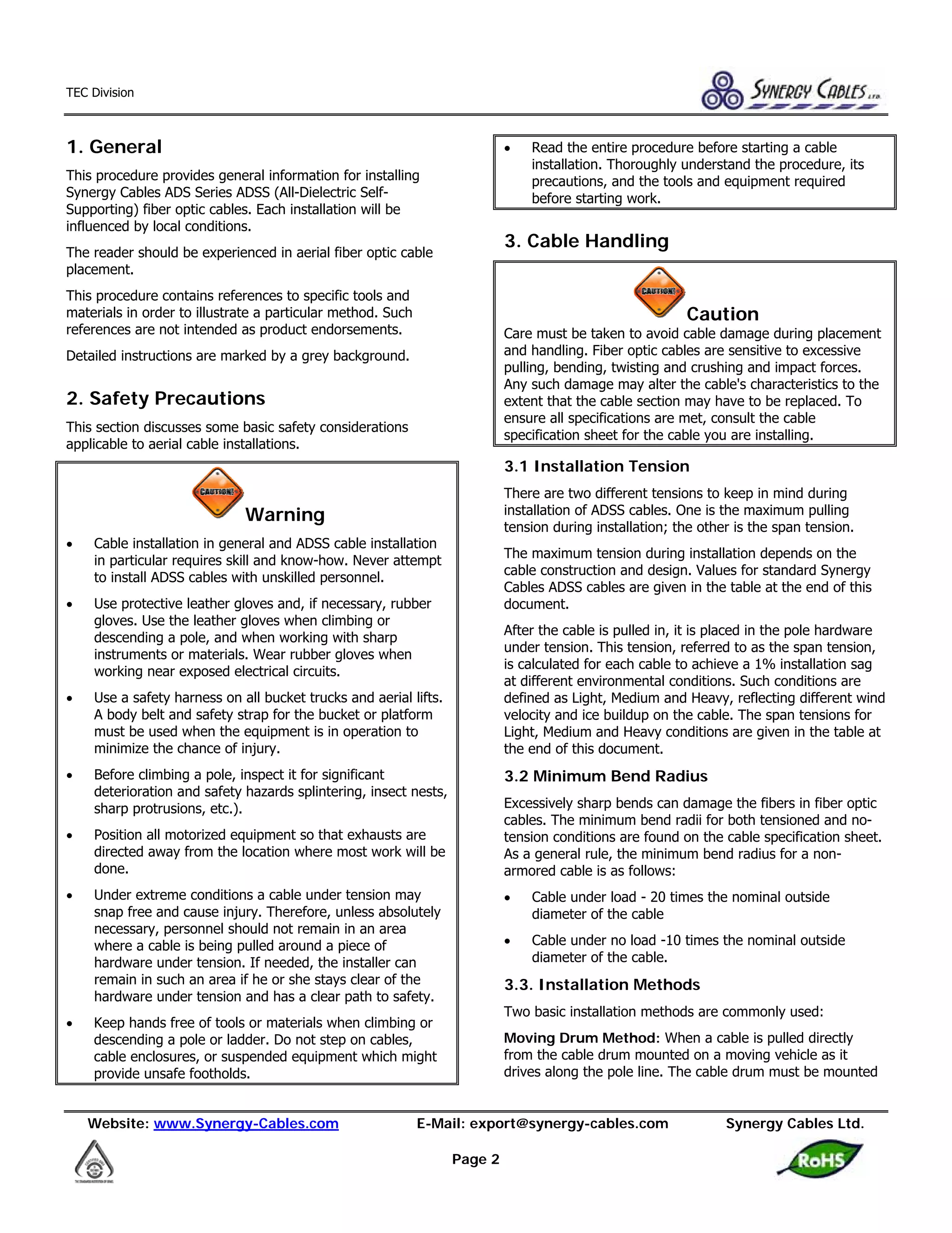 194 adss cable-installationguide | PDF