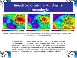 Inundacions octubre 1940 | PPTX