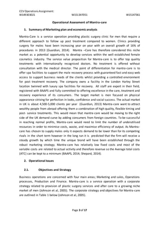 Mantra Care Assignment | DOCX | Business Administration | Business