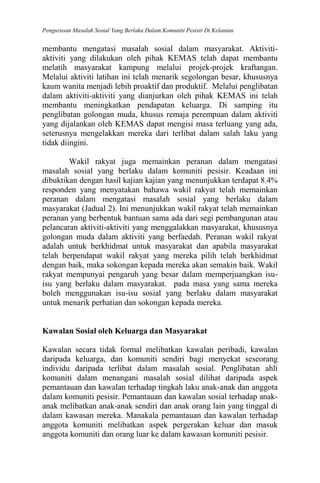 PENGURUSAN MASALAH SOSIAL | PDF