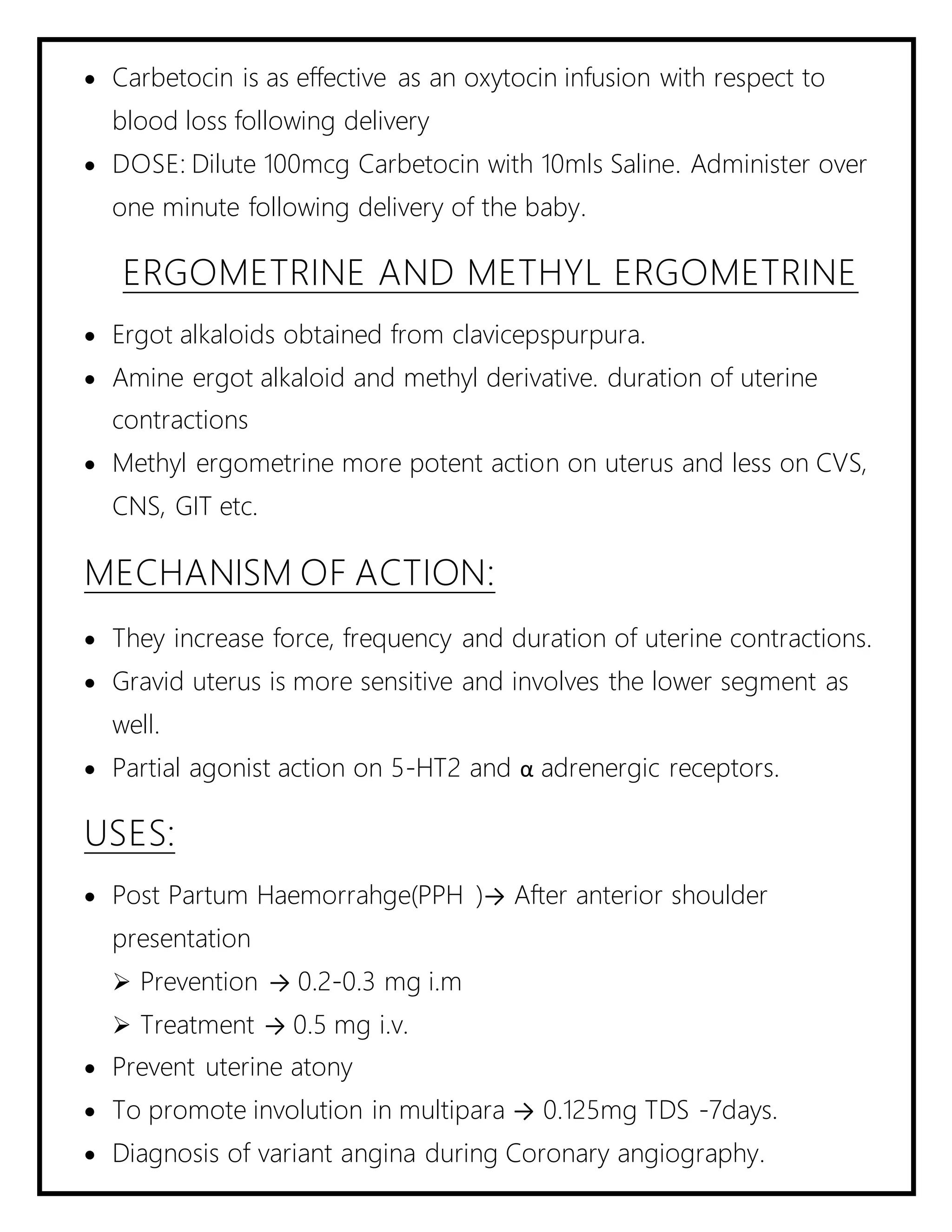 Drugs acting on genitourinary system | DOCX