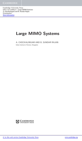 MIMO | PDF