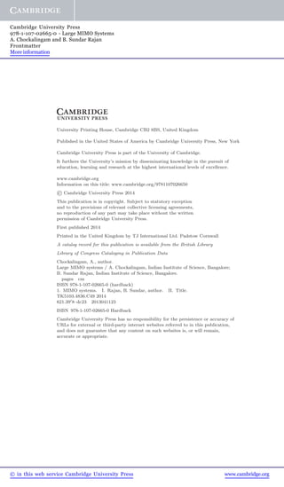 MIMO | PDF