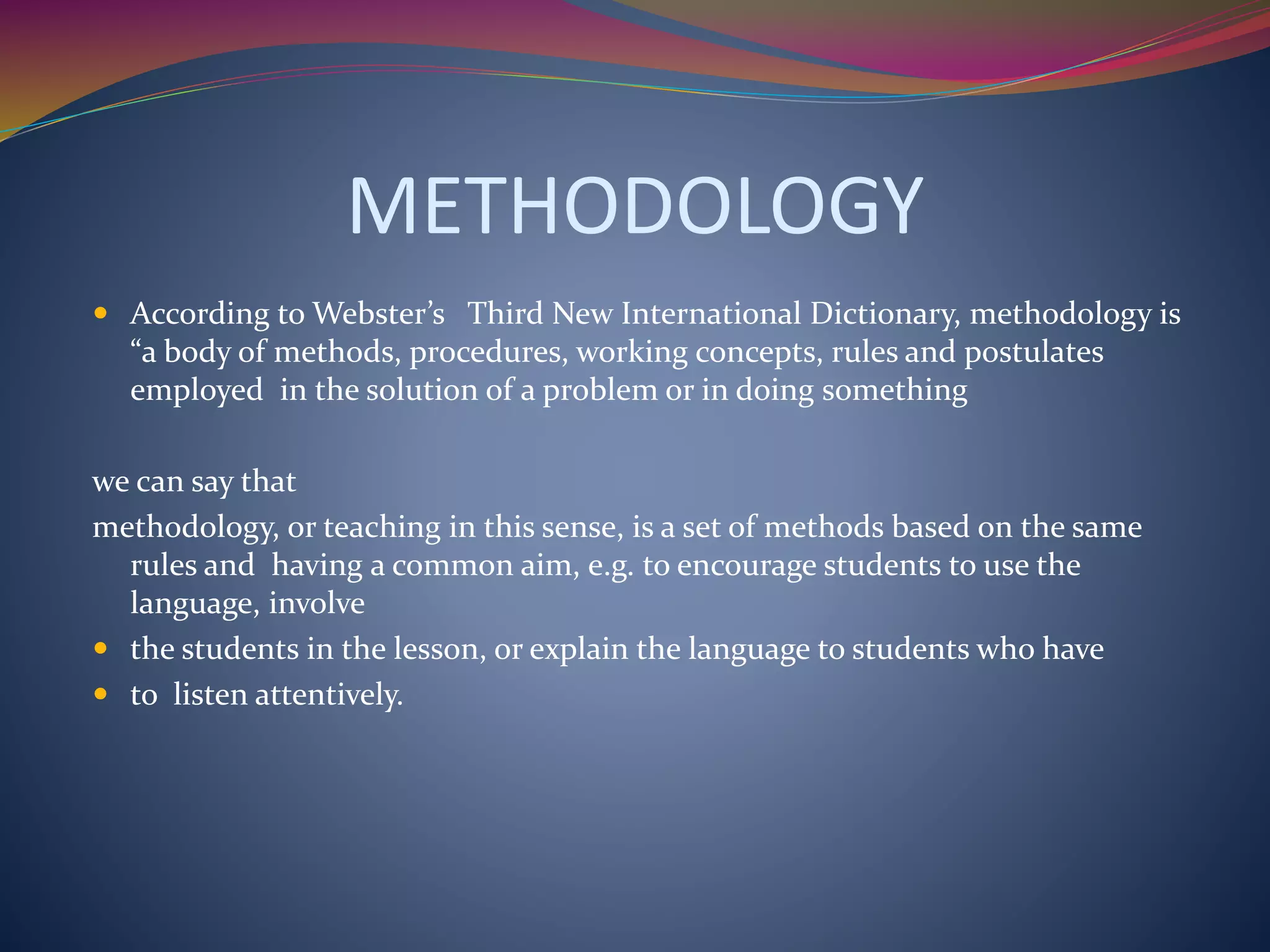 Teaching Methodology | PPT