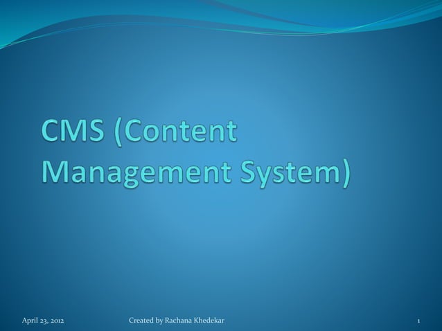 CMS Testing Strategy & CQ5 CMS | PPT