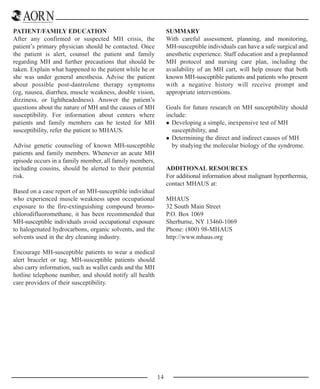Malignant hypertermia slides | PDF