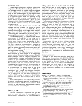 ECA for CIP on Farm Milking Systems | PDF