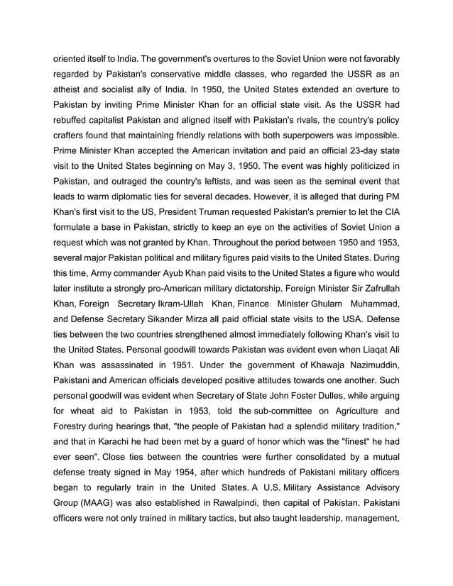 political history of pakistan 1947-1958 | PDF