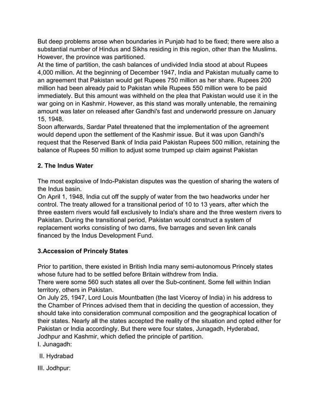 political history of pakistan 1947-1958 | PDF