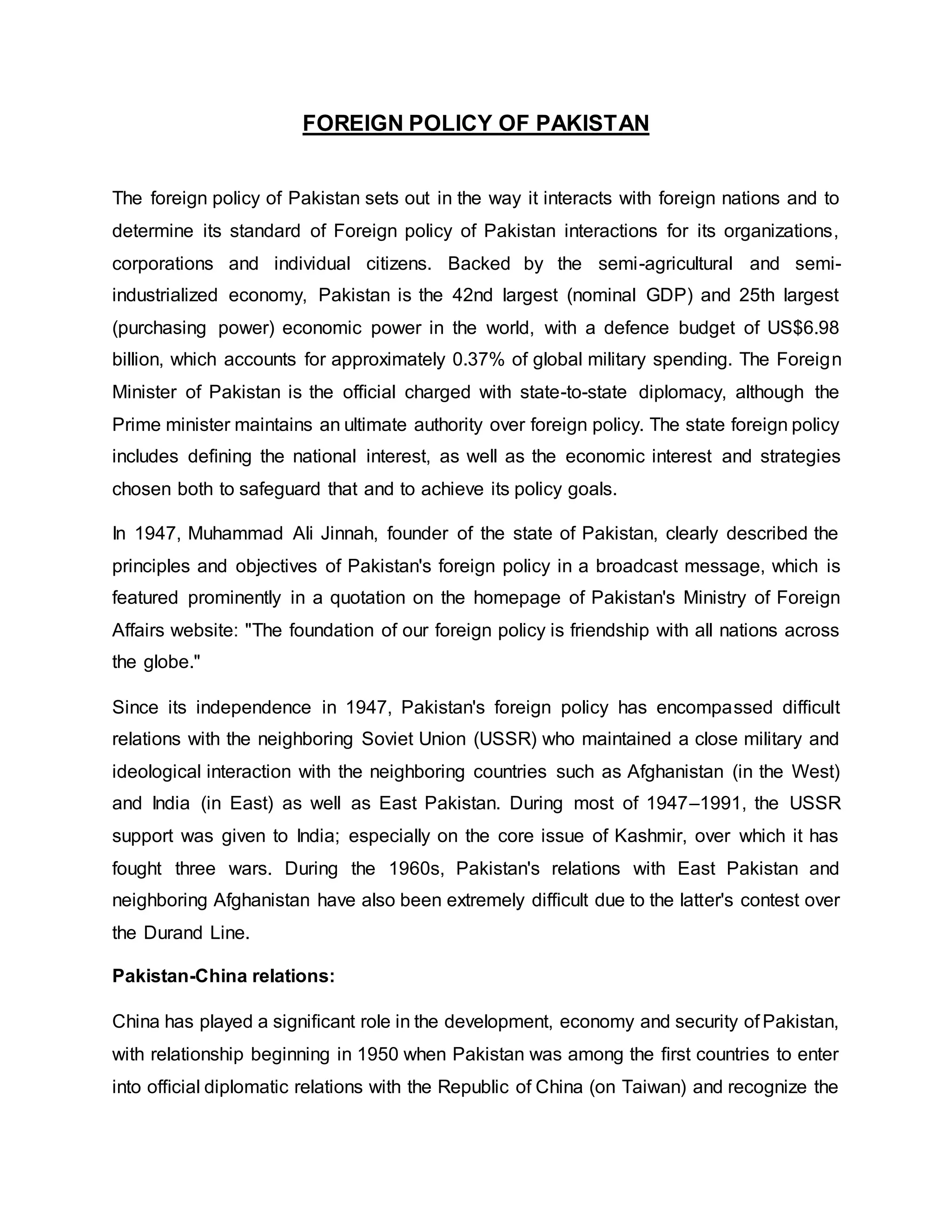 political history of pakistan 1947-58 | DOCX