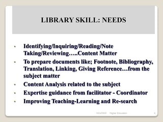 Library Skill | PPTX