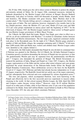 1947 Partition Of India | PDF