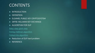 DISCRETE LOGARITHM PROBLEM | PPTX