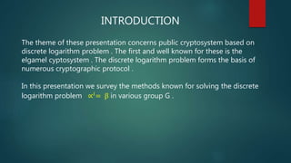 DISCRETE LOGARITHM PROBLEM | PPTX