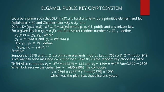 DISCRETE LOGARITHM PROBLEM | PPTX