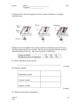 structured-questions-science-form-2 | DOC