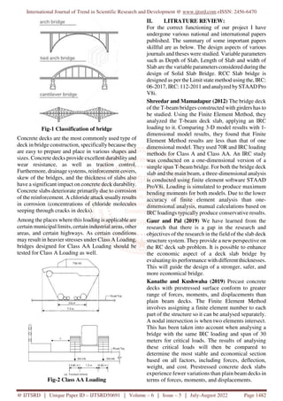 Analysis and Design of Reinforced Concrete Solid Slab Bridge | PDF