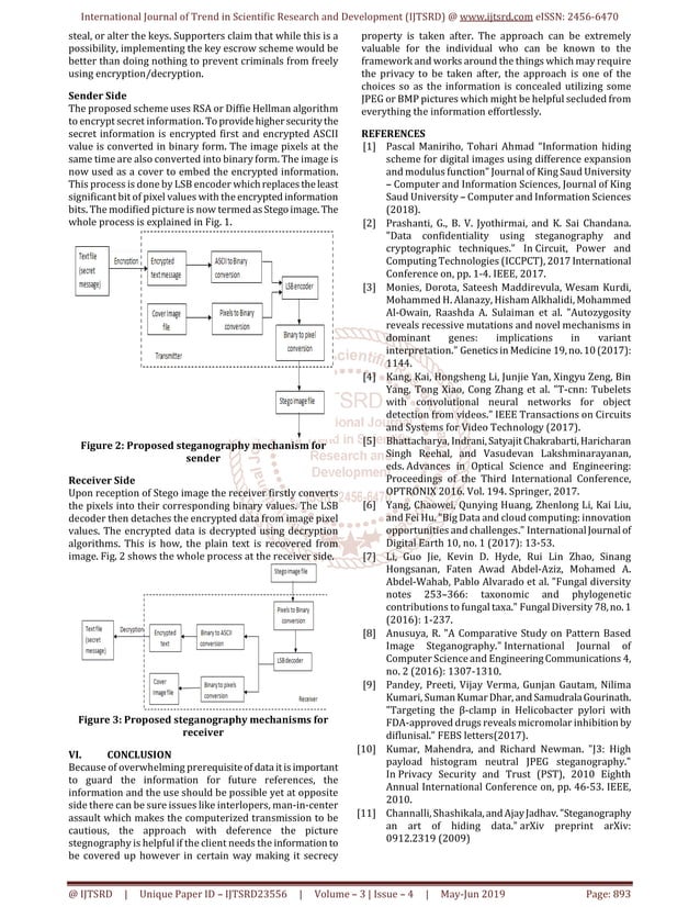 A Review on Stegnography Data Hiding using Color Images | PDF