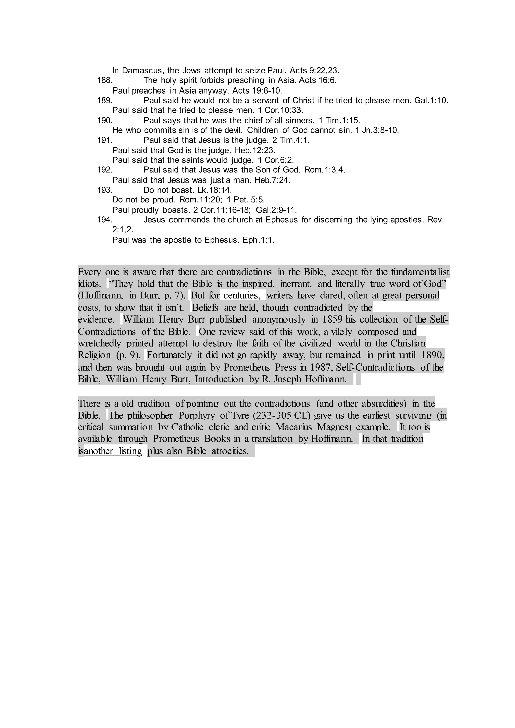 194 contradiction sin the new testament of the bible | DOCX