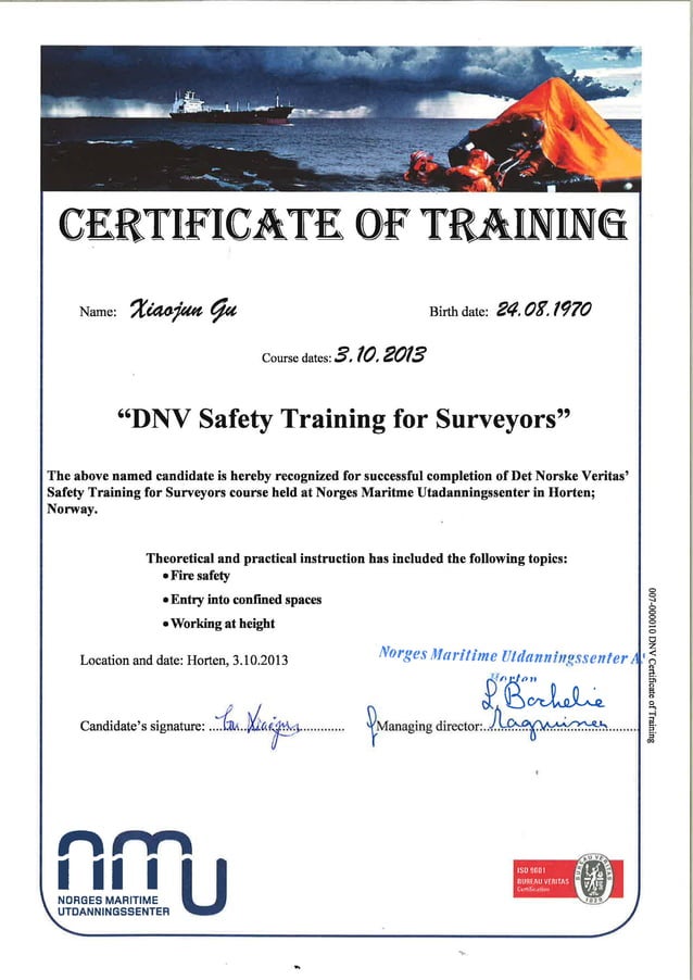 DNV Safety Training for Surveyors | PDF