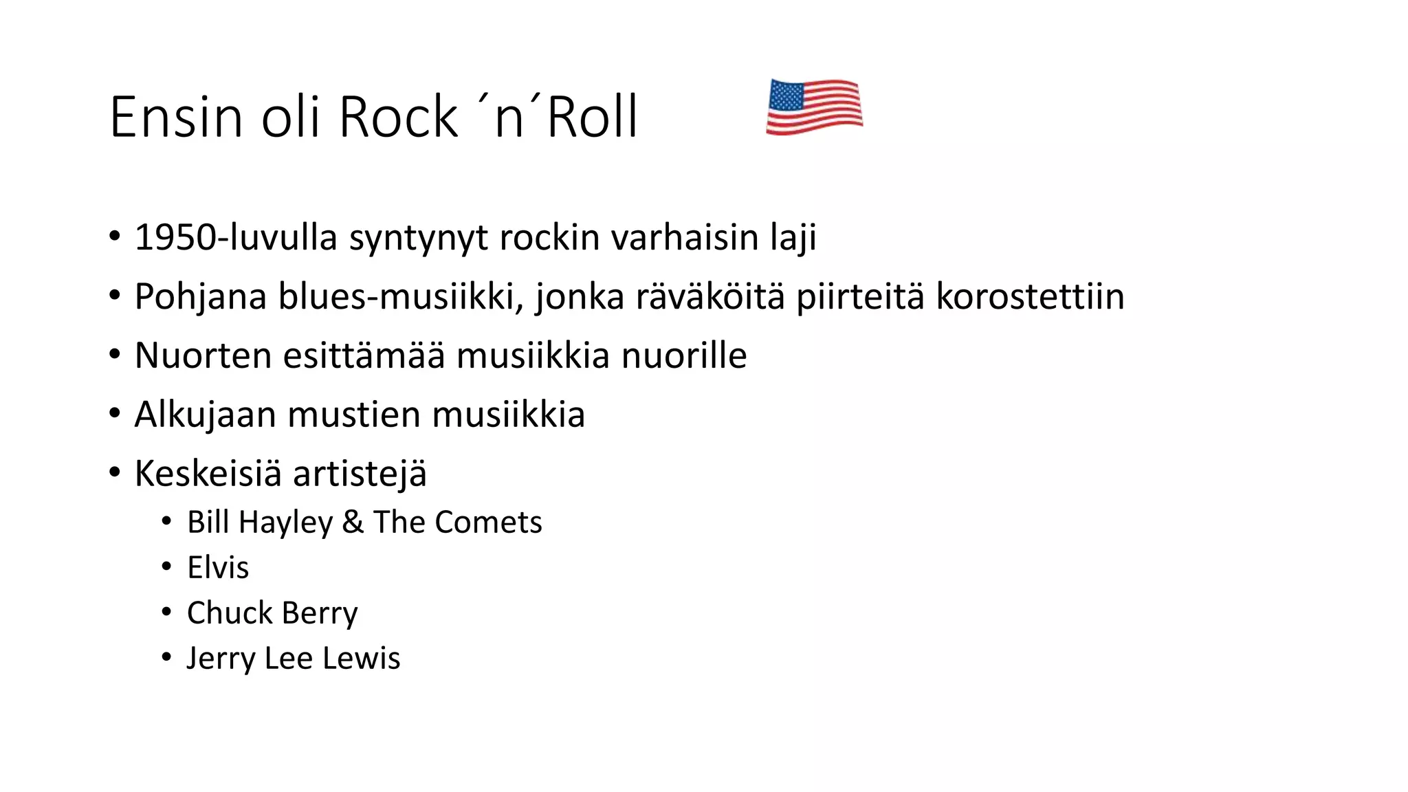 1950 rock n roll muistiinpanot | PPT