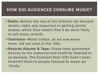 The Music Industry - 1950s | PPTX