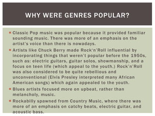 The Music Industry - 1950s | PPTX