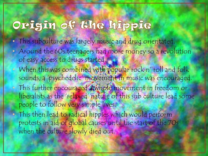 Hippie Culture 1960s Data