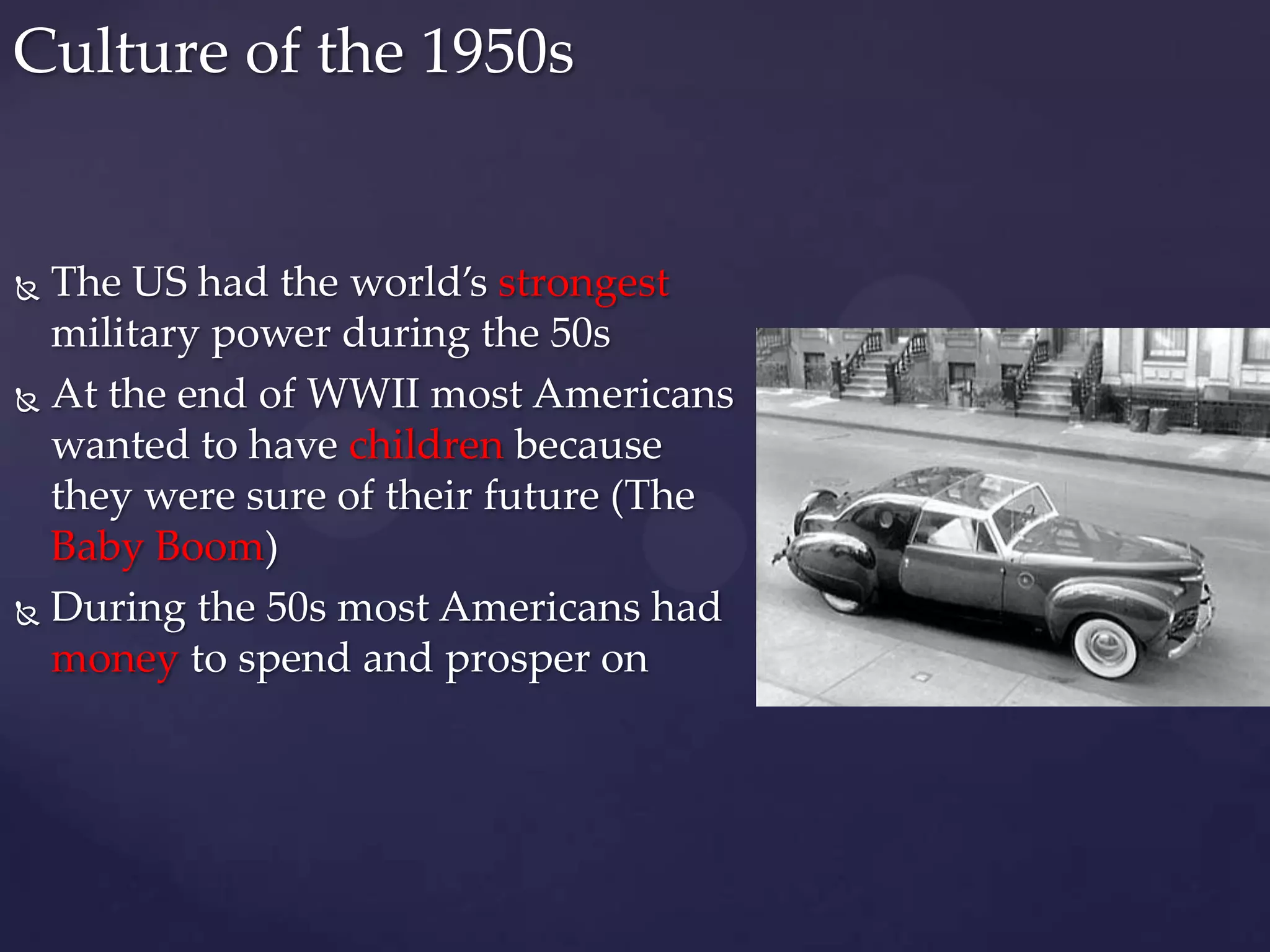 1950s America | PPTX