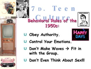 1950s American Culture | PPT