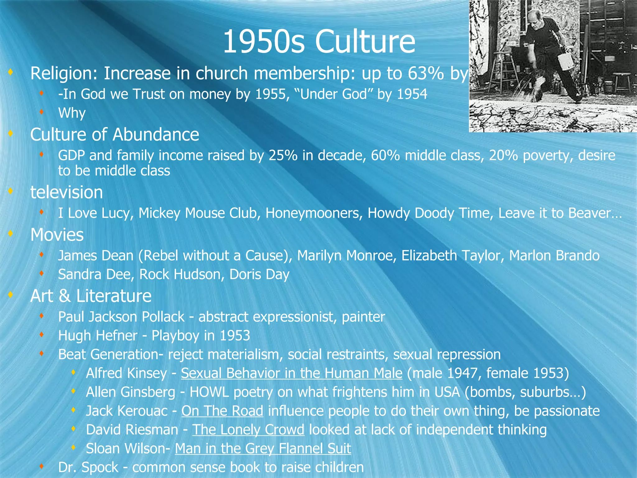 APUSH 1950s Culture Society | PPT