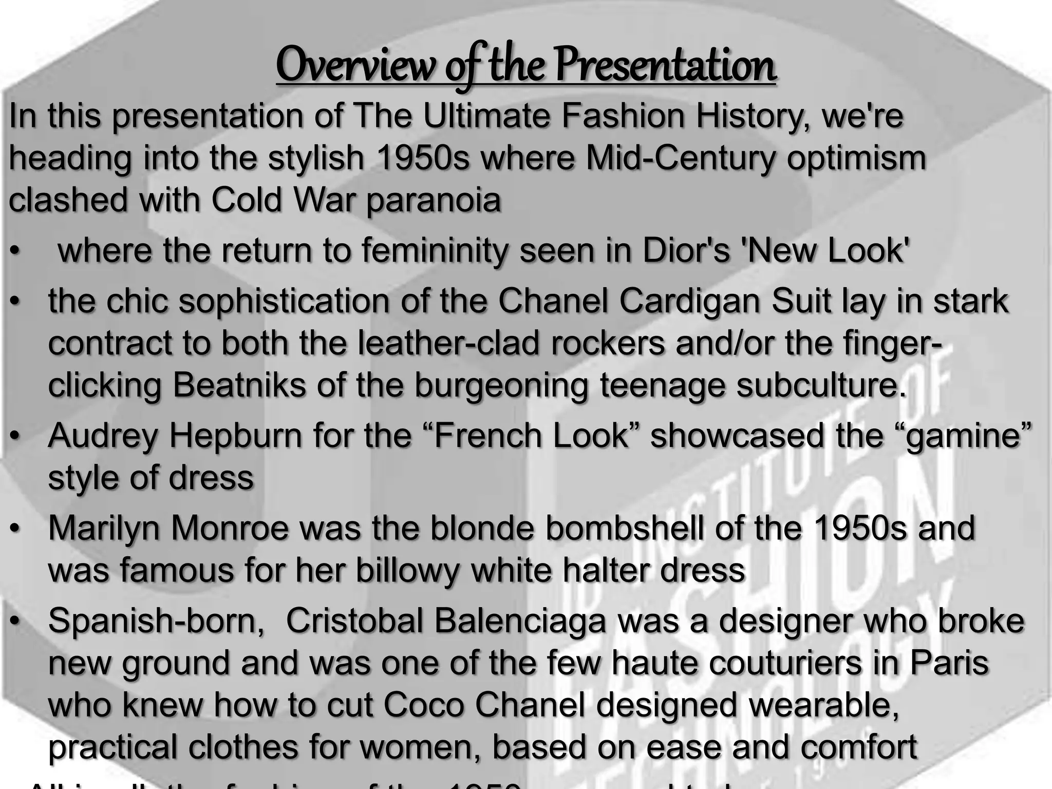 1950s fashion.. | PPTX