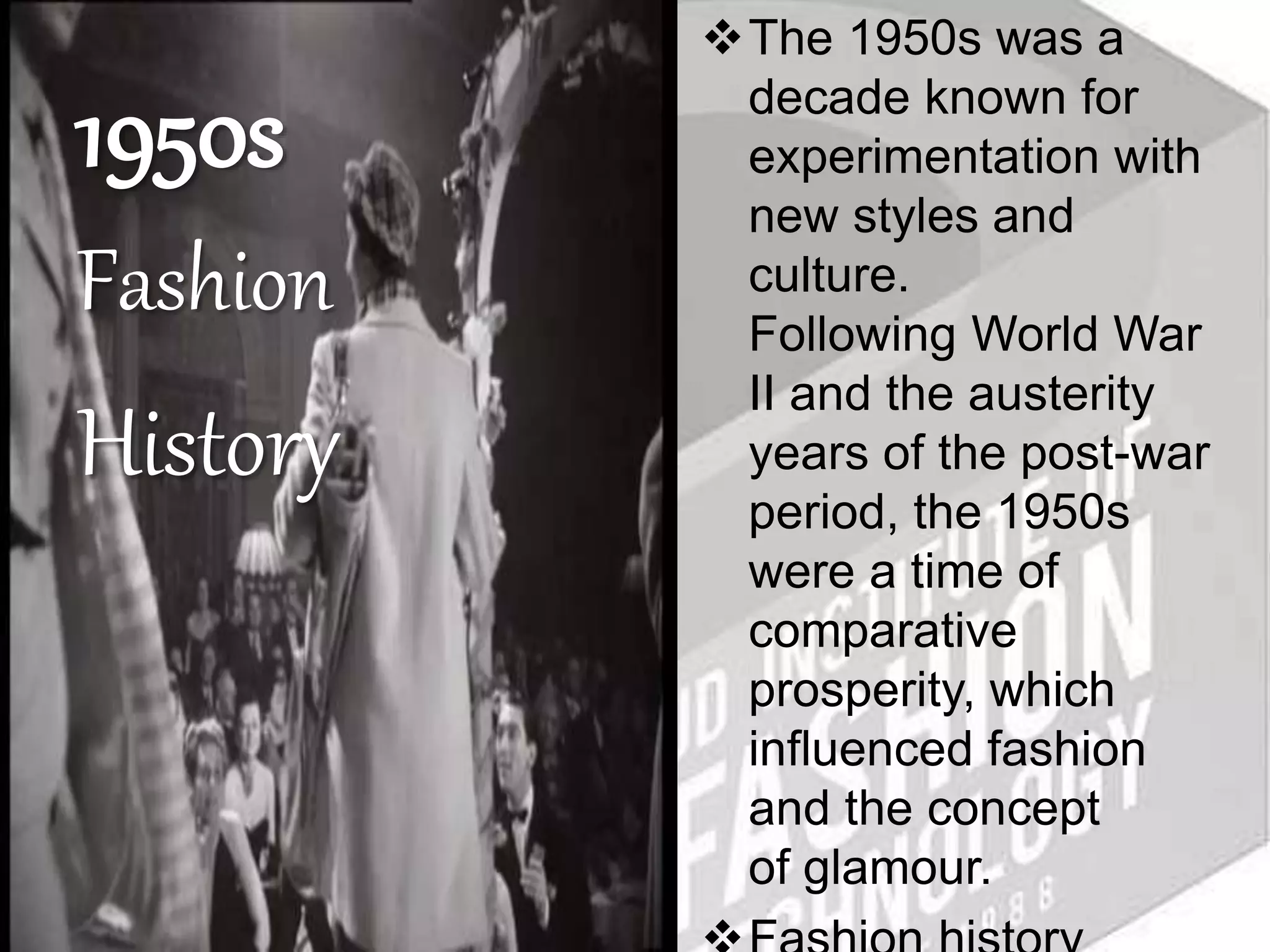 1950s fashion.. | PPTX