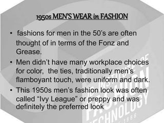 1950s fashion.. | PPTX